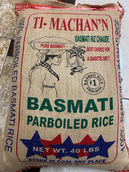 Ti-Machan'n Basmati Parboiled Rice 40lbs - Eurys Market – Eurysmarket
